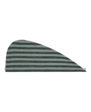 PIGLET IN BED Cotton Hair Wrap Pine Green