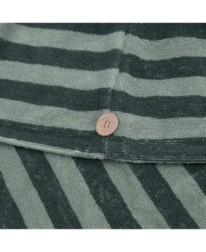 PIGLET IN BED Cotton Hair Wrap - Pine Green