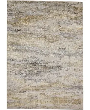 FEIZY Aura Aur3735f Area Rug, 5' X 8 - Gold/gray