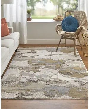 FEIZY Aura Aur3737f Area Rug, 6'7 X 9'6