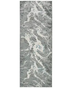 FEIZY Azure Azr3539f Runner Area Rug, 2'10 X 7'10 - Silver