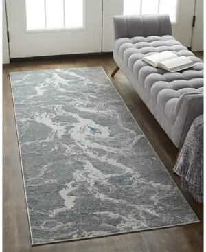 FEIZY Azure Azr3539f Runner Area Rug, 2'10 X 7'10