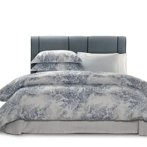 DEA ITALIAN LINENS Dea Palm Beach Glicine Floral Print Duvet Cover, King