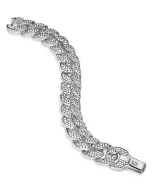David Yurman Curb Chain Bracelet With Diamonds