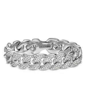 David Yurman Curb Chain Bracelet With Diamonds