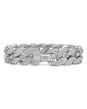 David Yurman Curb Chain Bracelet With Diamonds