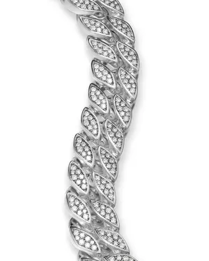 David Yurman Curb Chain Bracelet With Diamonds