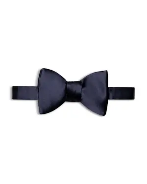 Eton Satin Self-tie Bow Tie - Dark Blue
