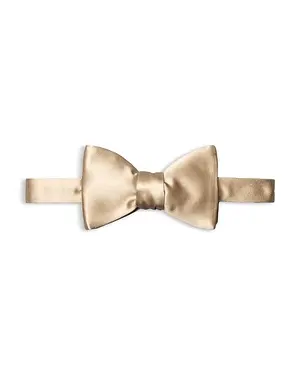 Eton Satin Self-Tied Bow Tie Light Beige