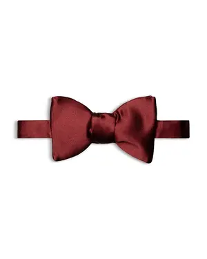 Eton Satin Self-Tied Bow Tie Medium Red