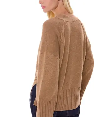 Whistles Button-front Wool-cashmere Cardigan