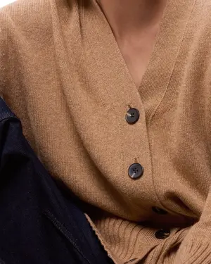Whistles Button-front Wool-cashmere Cardigan