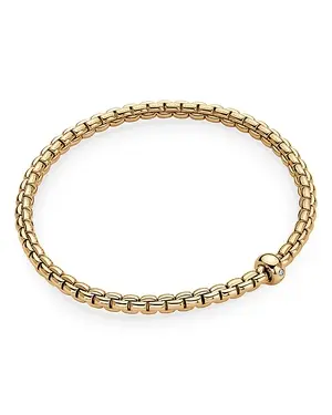 FOPE 18k Gold Eka Diamond Flex'it Bracelet - Yellow Gold