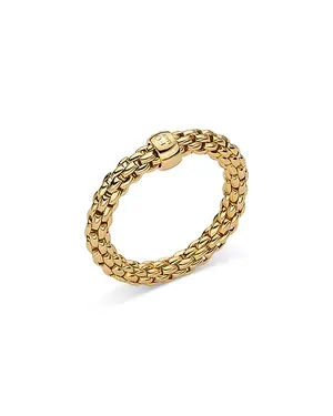 FOPE 18k Prima Rondelle Flex Ring - Gold