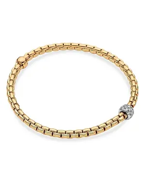 FOPE 18k Eka Diamond Flex'it Bracelet - Gold