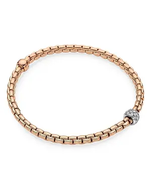 FOPE 18k Eka Diamond Flex'it Bracelet - Pink