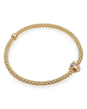 FOPE 18k Yellow Prima Diamond Flex'it Bracelet - Gold