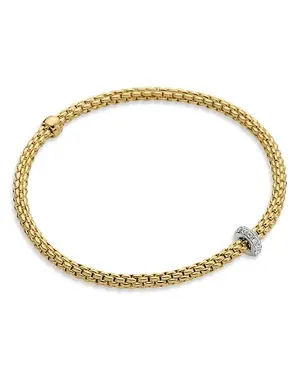 FOPE 18k Eka Prima Diamond Bracelet - Gold