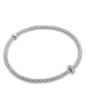 FOPE 18k Eka Prima Diamond Bracelet - White
