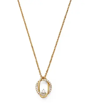 Bloomingdale'S Diamond Circle Pendant Necklace - Gold