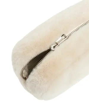 Apparis Noor Faux Fur Pouch - Latte