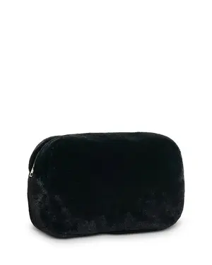 Apparis Noor Leopard Faux Fur Jumbo Pouch - Noir