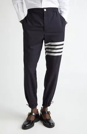 Thom Browne 4-bar Wool Track Trousers - Navy