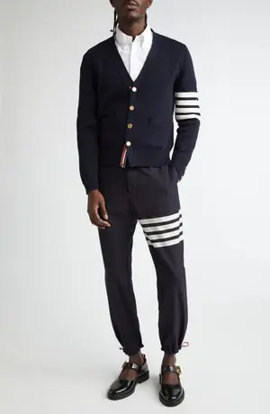 Thom Browne 4-bar Wool Track Trousers - Navy