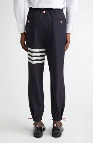 Thom Browne 4-bar Wool Track Trousers - Navy