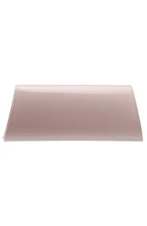 Nina Zoey Faux Leather Clutch - Nude