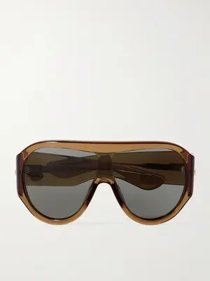 Bottega Veneta Aviator-style Sunglasses - Brown