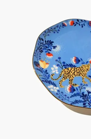 JESSIE ZHAO NEW YORK Amazon Rainforest Bone China Dessert Plate
