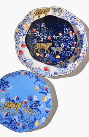 JESSIE ZHAO NEW YORK Amazon Rainforest Bone China Dessert Plate