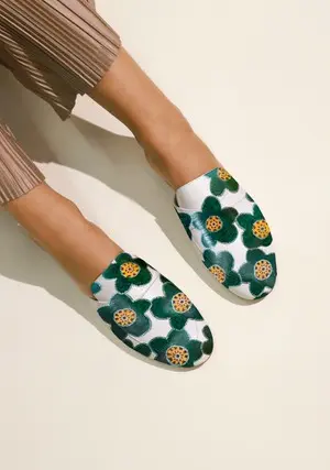 ALEPEL Hand-painted Mules - Crochet