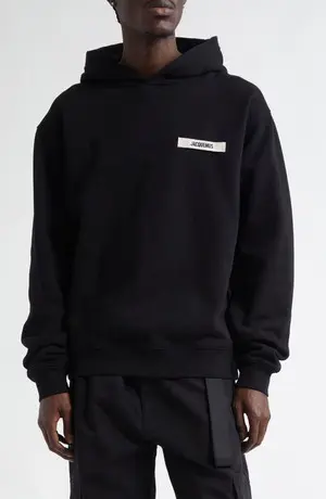 Jacquemus Le Hoodie Gros Grain - Black