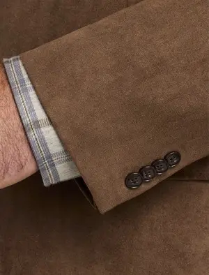 Michael Kors Faux-suede Sport Coat - Camel