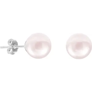 DONATELLO GIAN Shell Pearl Stud Earrings - Pink