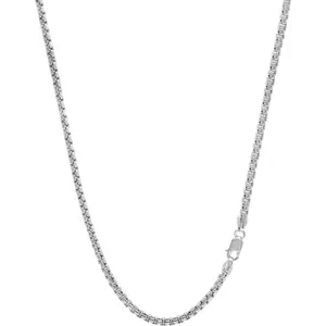 DONATELLO GIAN Round Box Chain Necklace - Silver