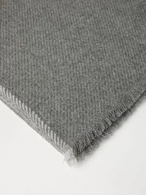 Brunello Cucinelli Cashmere Scarf - Grey