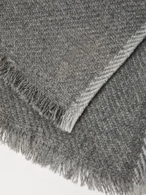 Brunello Cucinelli Cashmere Scarf - Grey