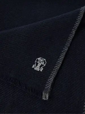 Brunello Cucinelli Cashmere Scarf - Blue