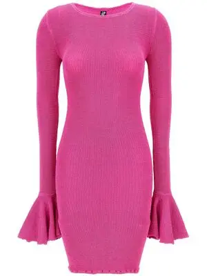 ROTATE BY BIRGER CHRISTENSEN X Reina Olga Crinkled Mini Dress - Pink