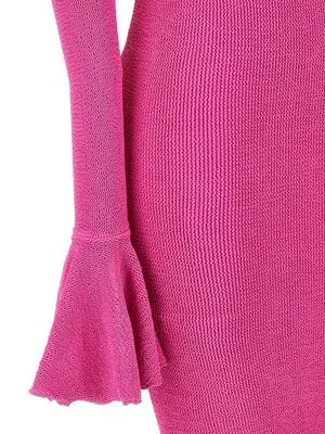 ROTATE BY BIRGER CHRISTENSEN X Reina Olga Crinkled Mini Dress - Pink