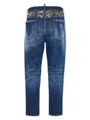 Dsquared2 Distressed Straight-leg Jeans