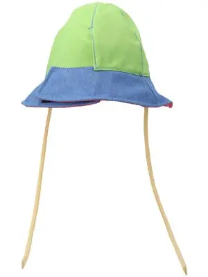 Sunnei Denim Bucket Hat - Green