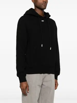 Off-White Arrows-print Hoodie - Black