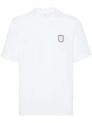 Brunello Cucinelli Logo Patch T-shirt White