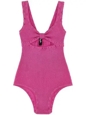 Remain Birger Christensen Crinkled One-piece Swimsuit - Pink