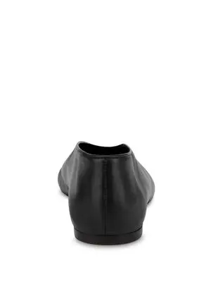 Moschino Leather Ballerinas - Black