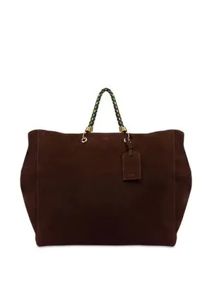 Moschino Calf Suede Tote Bag